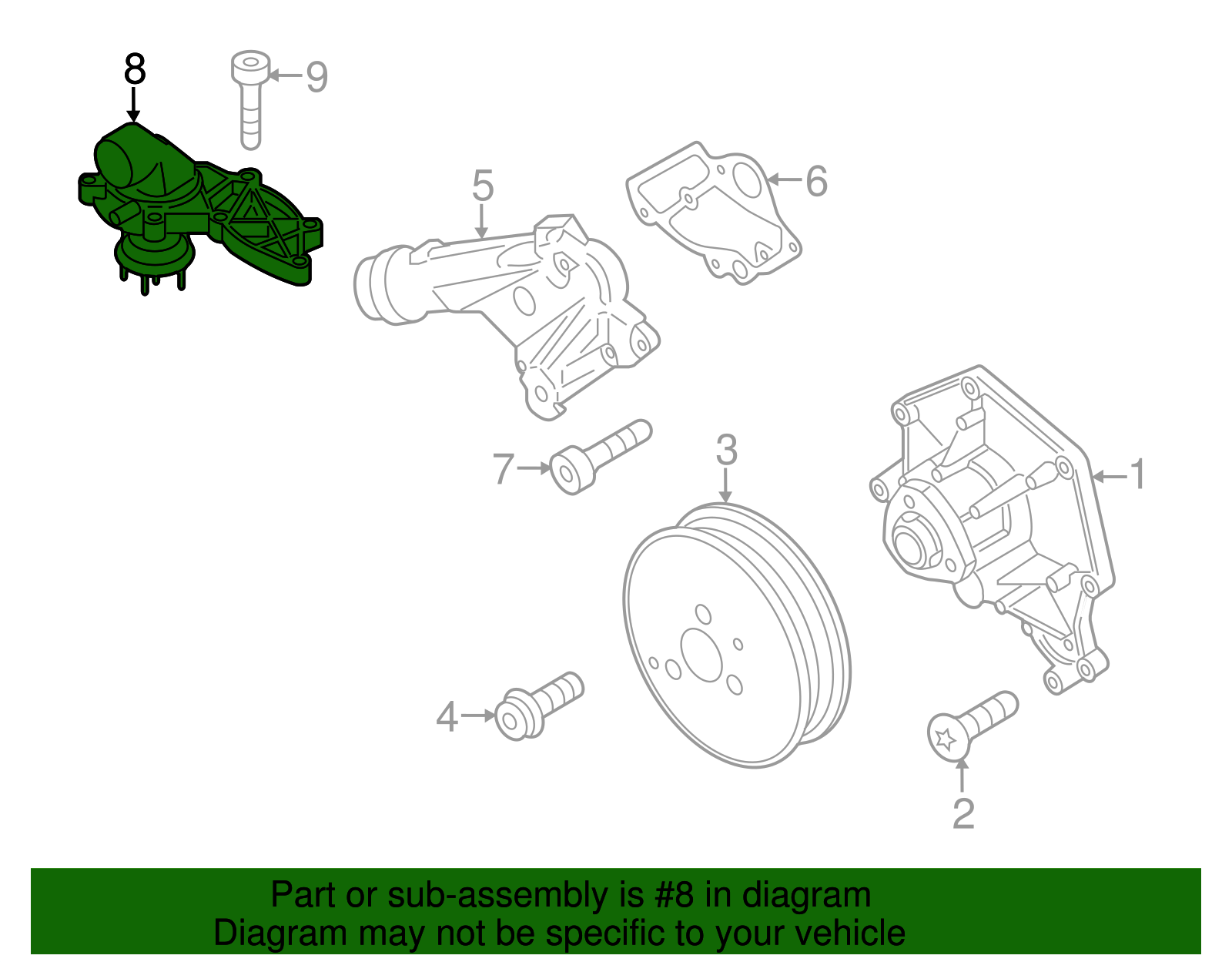 2008-2018 Porsche Cayenne Thermostat Housing 958-106-060-00 | OEM Parts ...