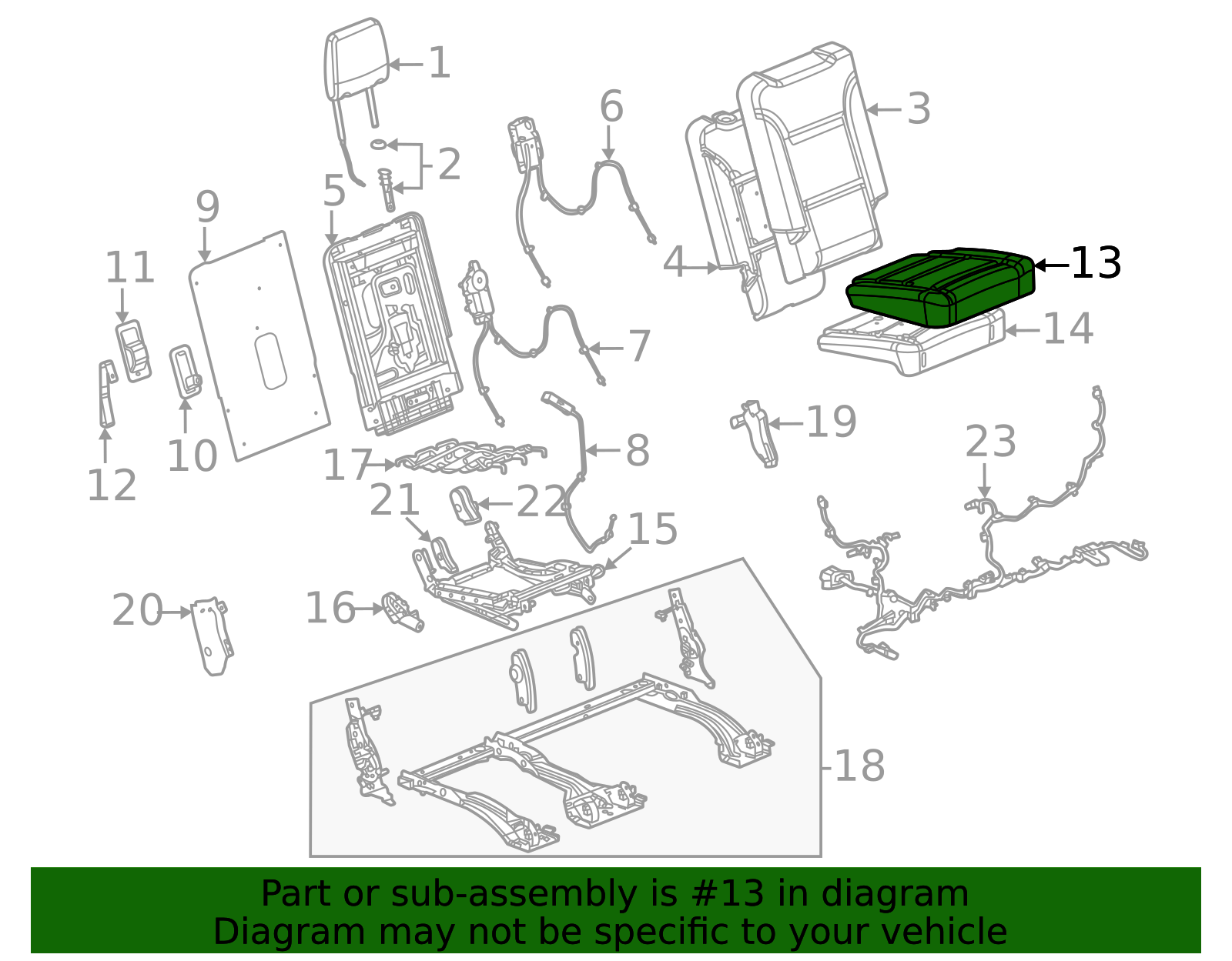 2021-2023 GMC Cushion Cover 84686325 | Capital Chevy Parts