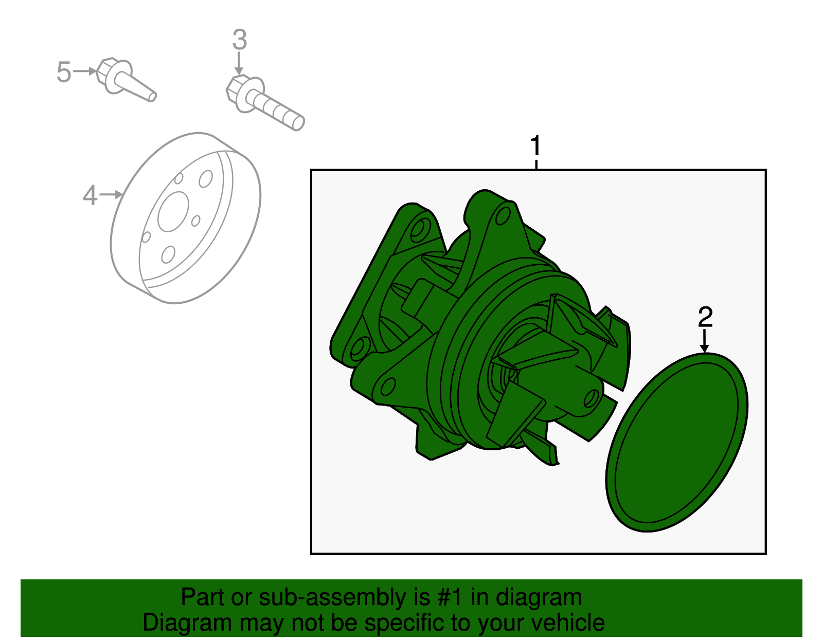 2012-2017 Land Rover Water Pump Assembly LR081578 | OEM Parts Online
