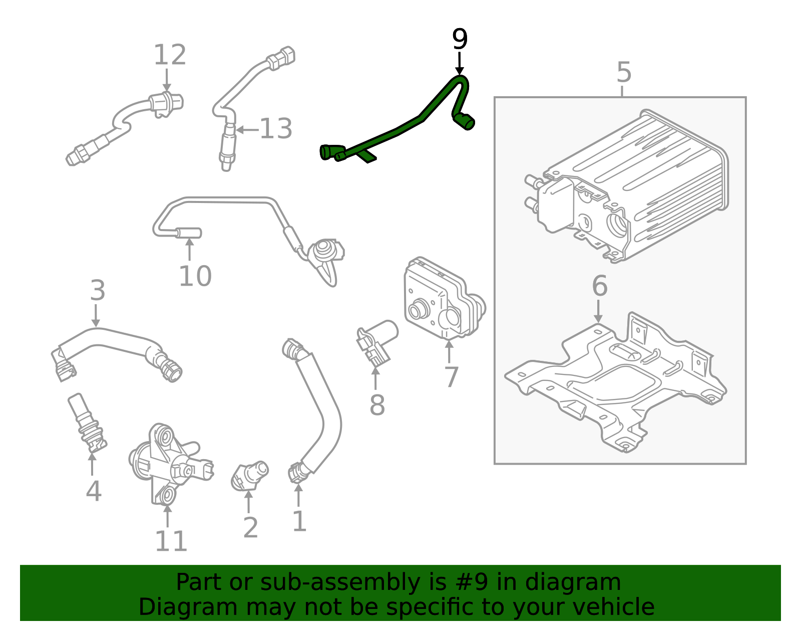 HC3Z-9D683-A - 2017-2019 Ford - Vapor Hose | Dealer Auto Parts