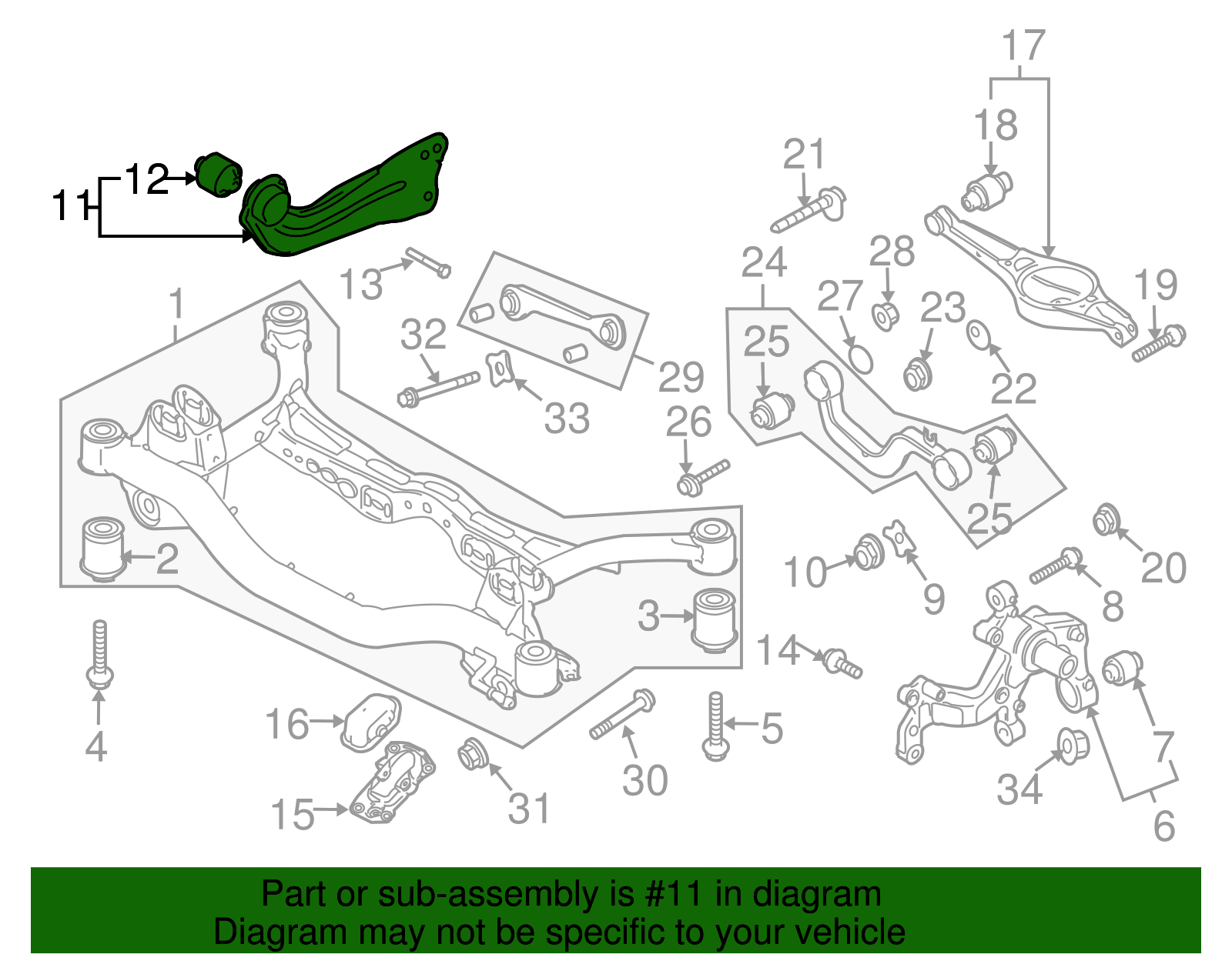 3C0-505-223-E - Trailing Arm 2008-2017 Volkswagen | Wolfsburg Parts Direct