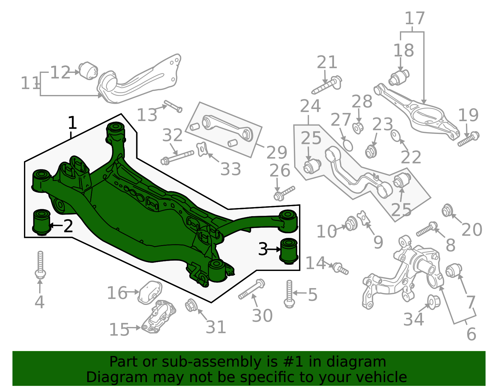 3C0-505-235-AC - Cross-Member 2006-2017 Volkswagen | OEM VW Parts Haus