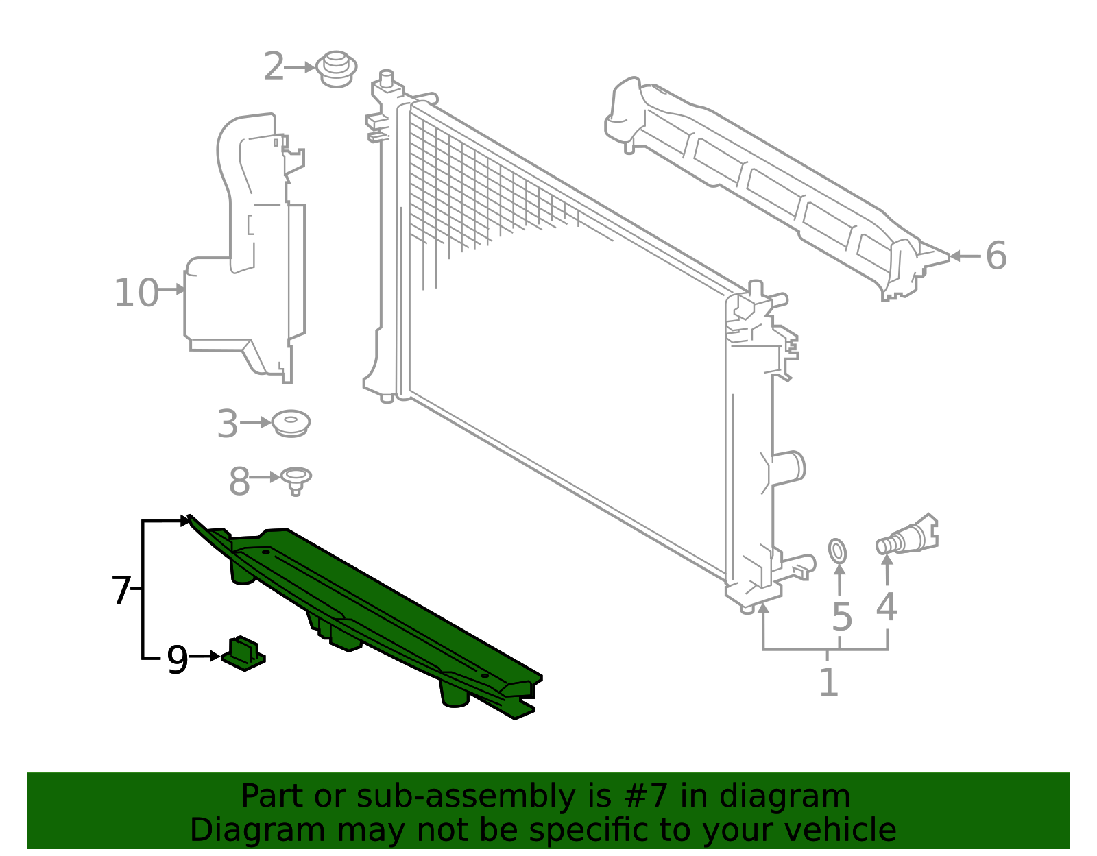 16592-0T070 - High-Quality Radiator Support Baffle for 2020-2022 Toyota ...