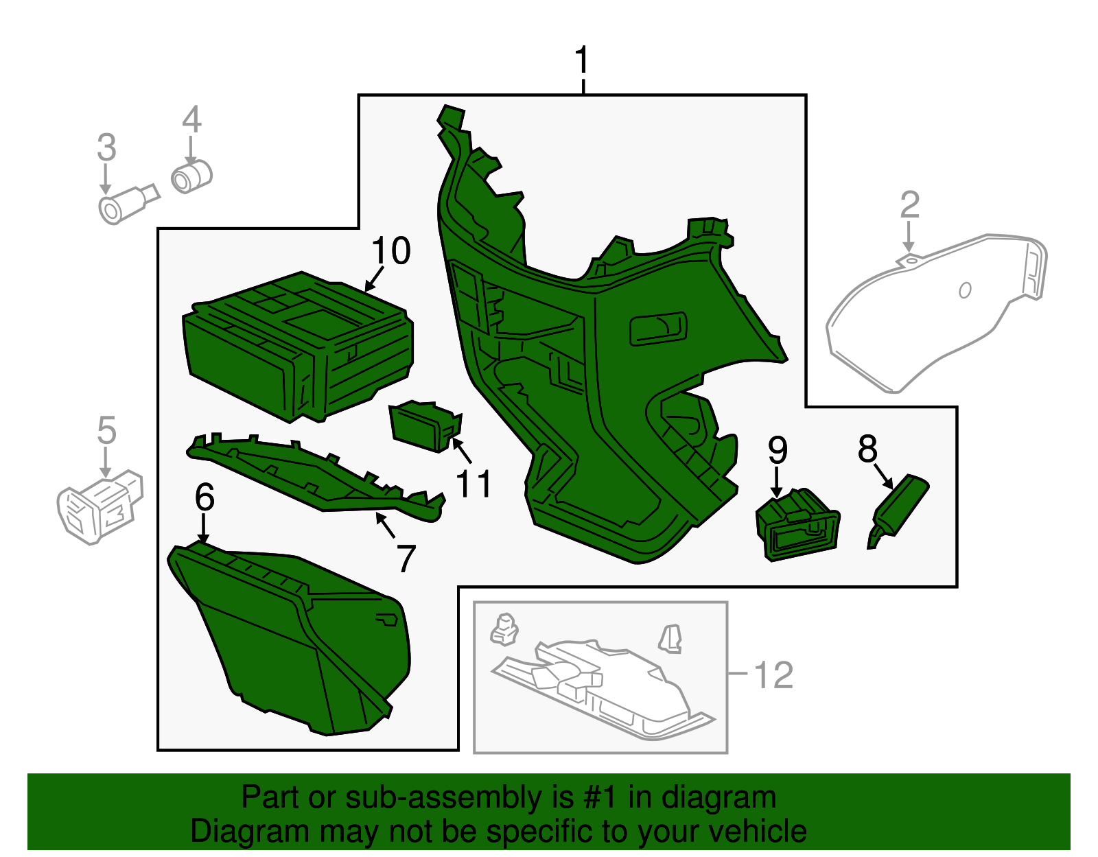 Center Console - Restore OEM Interior Design 77299-TK8-A01ZB ...