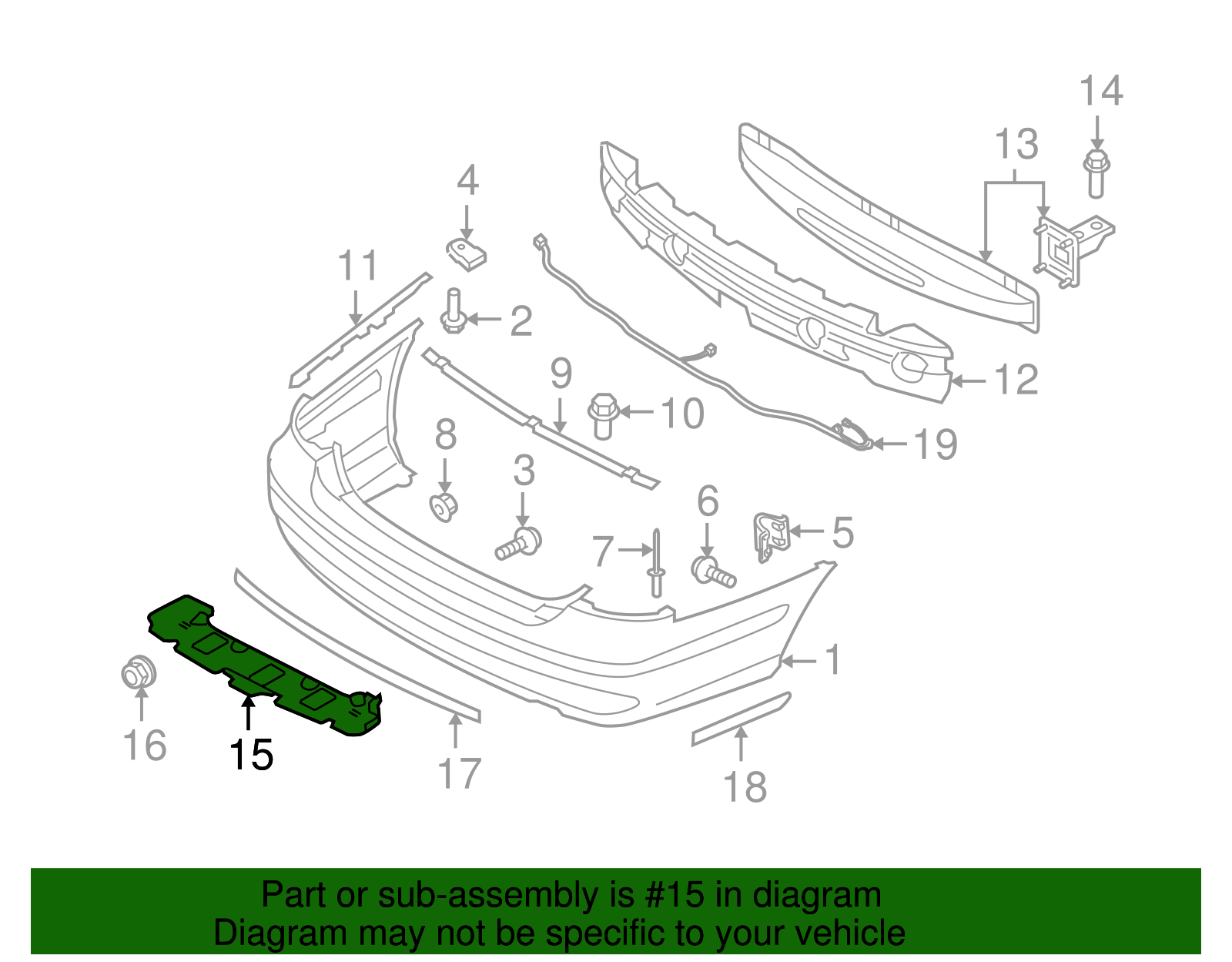 2007-2009 Kia Amanti Lower Cover 86691-3F500 | QuirkParts