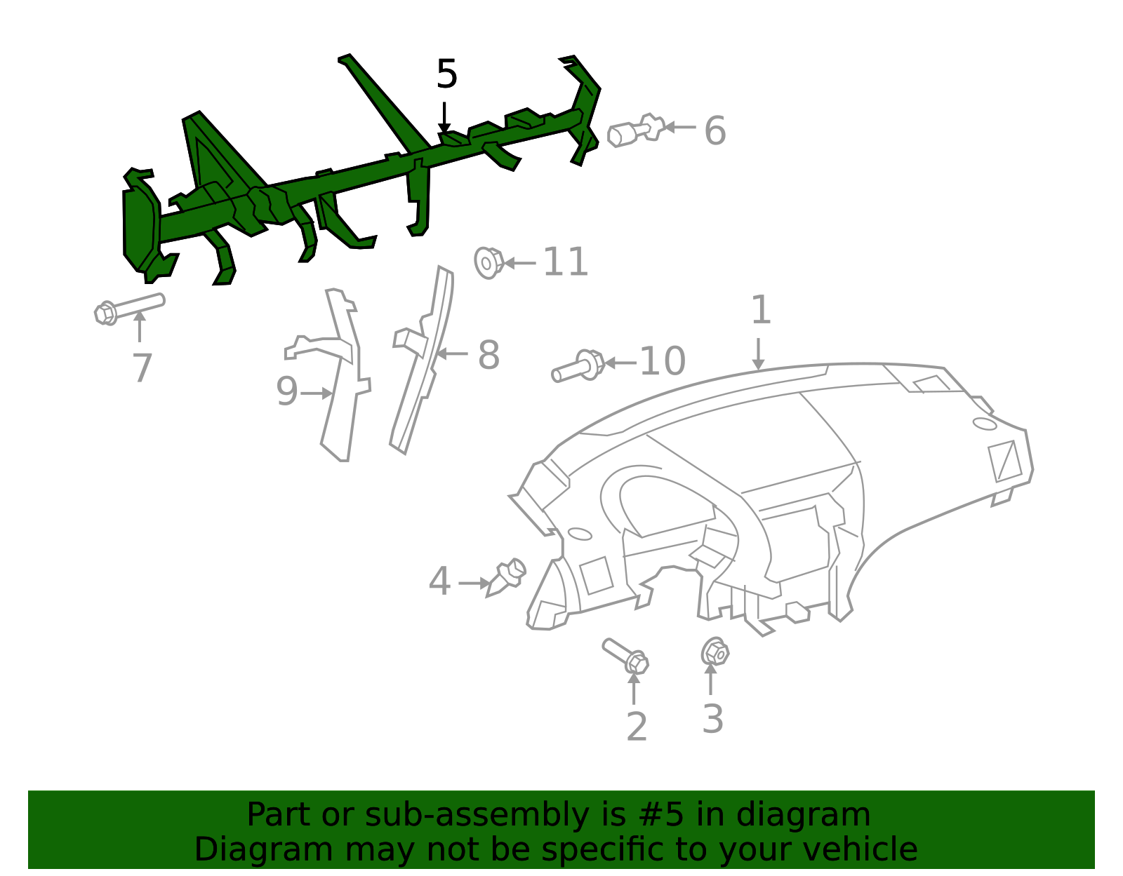 Genuine Official Toyota Reinforcement part# 55330-0E040 for 2008-2013 ...