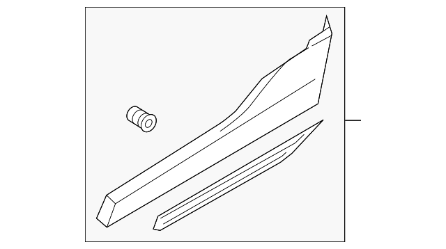 4KE-853-970-E-GRU - Lower Molding 2019-2020 Audi | Audi OEM Parts