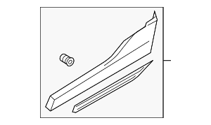 4KE-853-970-E-GRU - Lower Molding 2019-2020 Audi | Audi OEM Parts