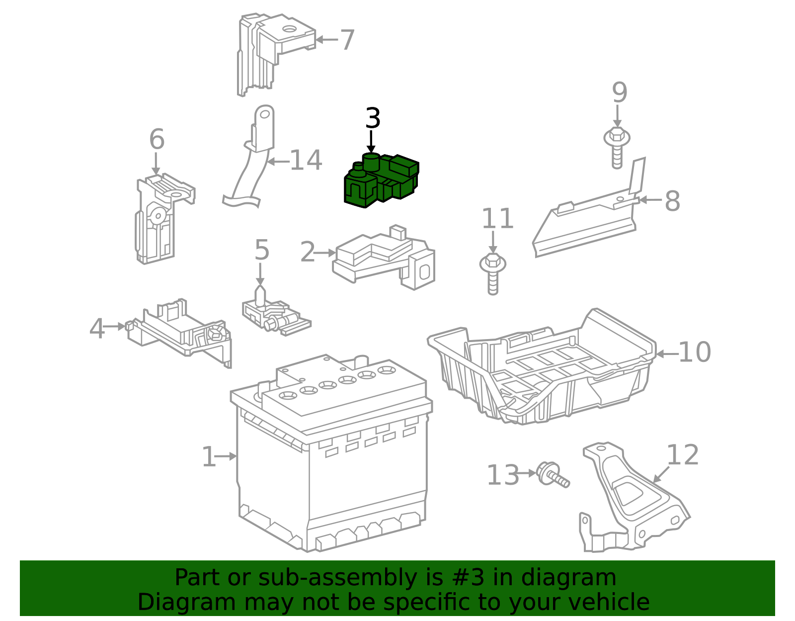 2023-2025 Toyota Corolla Battery Current Sensor Bracket 28859-37080 ...