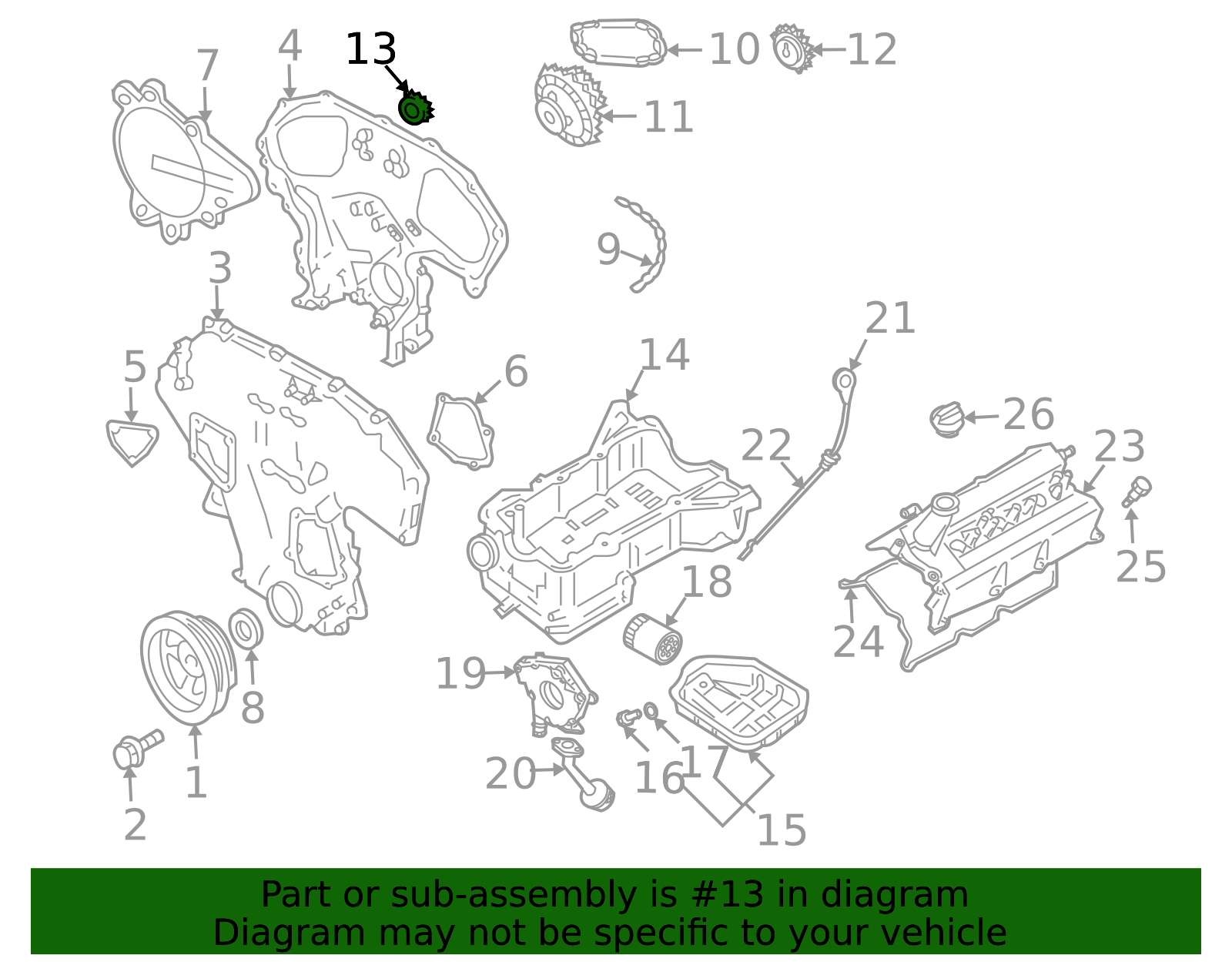 2002-2021 Nissan Crankshaft Gear 13021-7Y000 | Nissan USA