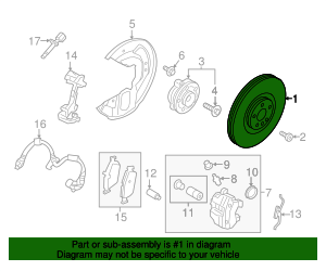 31665446 - Disc Brake Rotor - front - 2017-2021 Volvo | Volvo OEM Parts ...