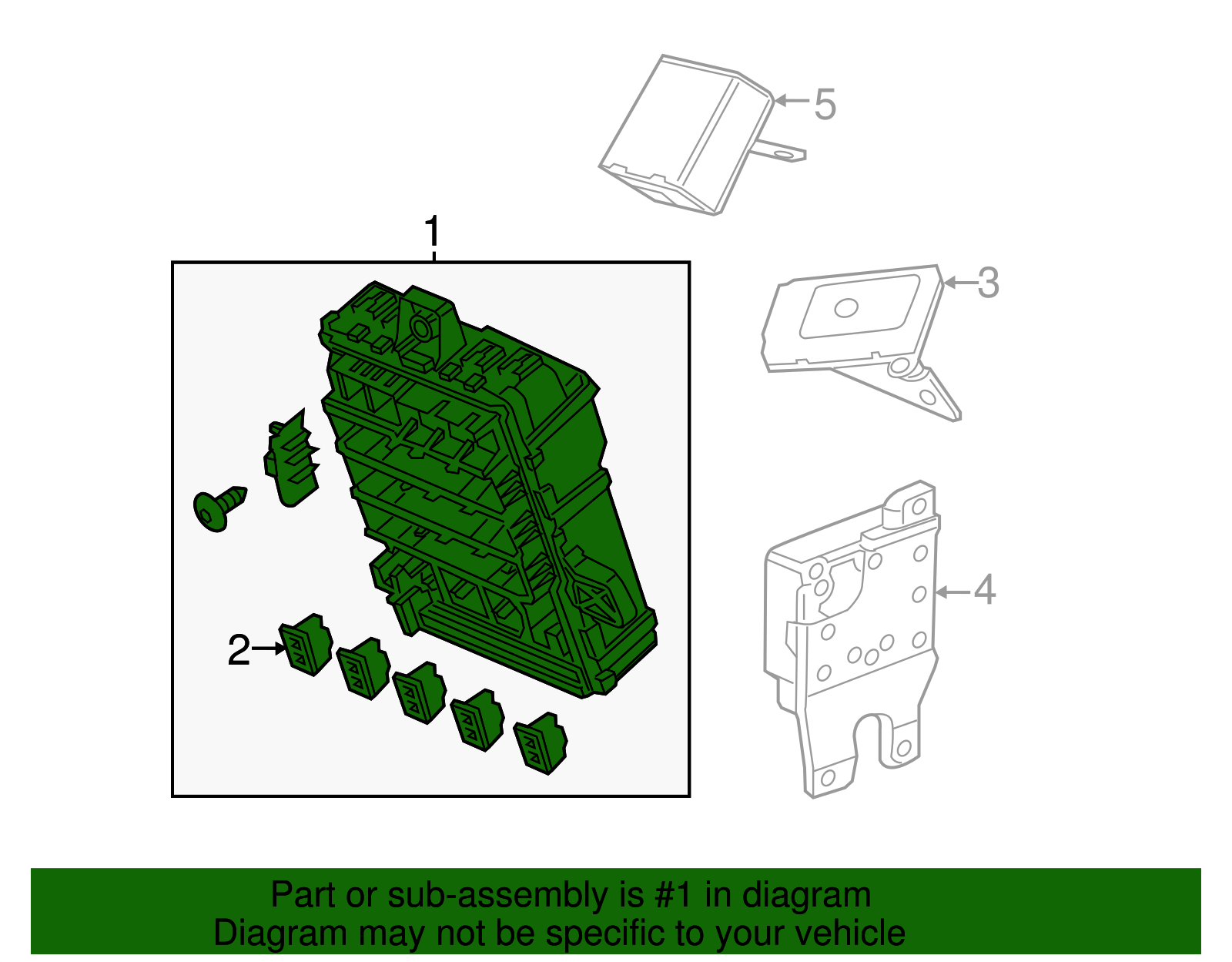 Honda Fuse Box Assembly - OEM Circuit Hub - Part #38200-TR0-A41 ...