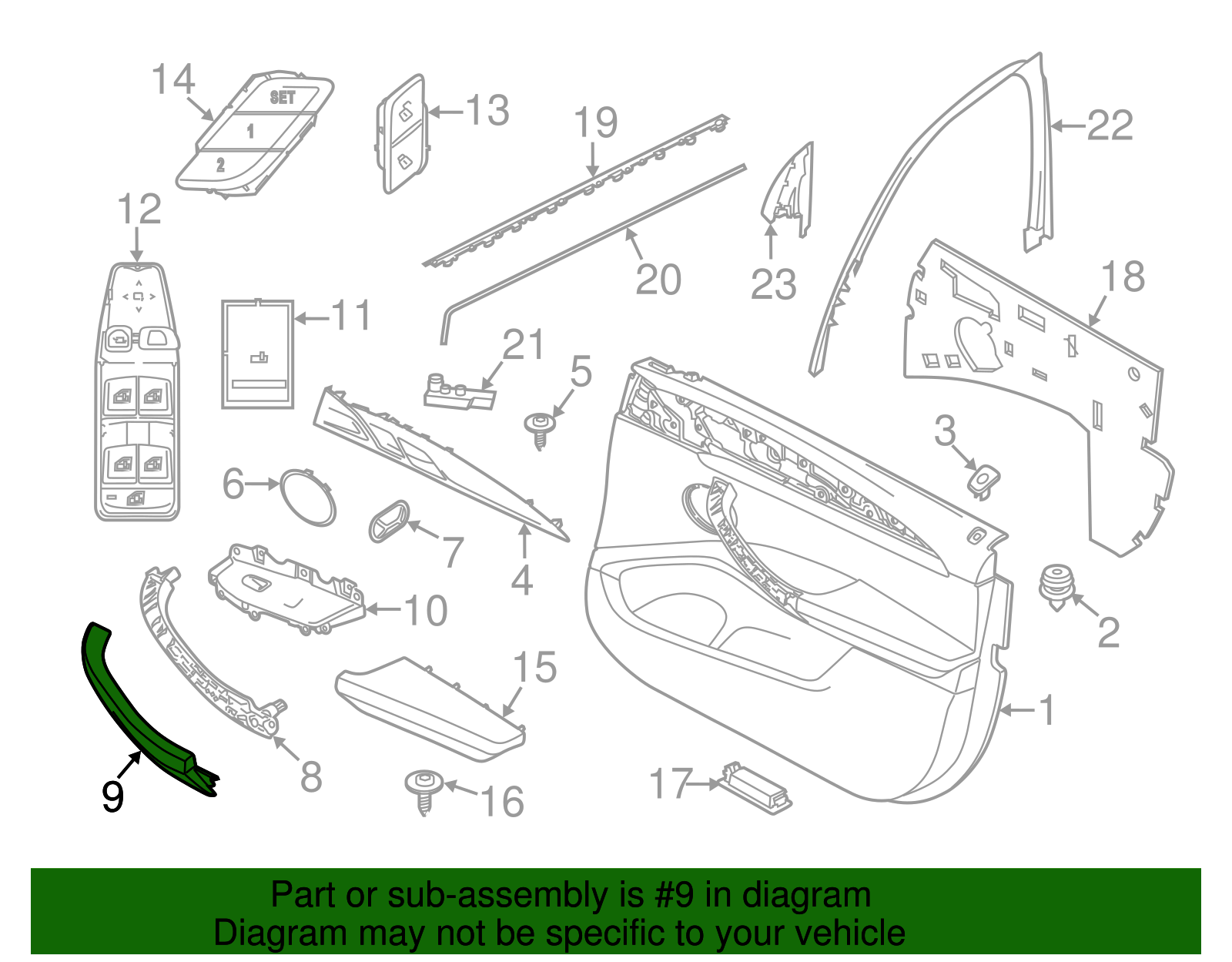 51427470710 - 2018-2024 BMW Pull Handle (51-42-7-470-710) | BMW of ...