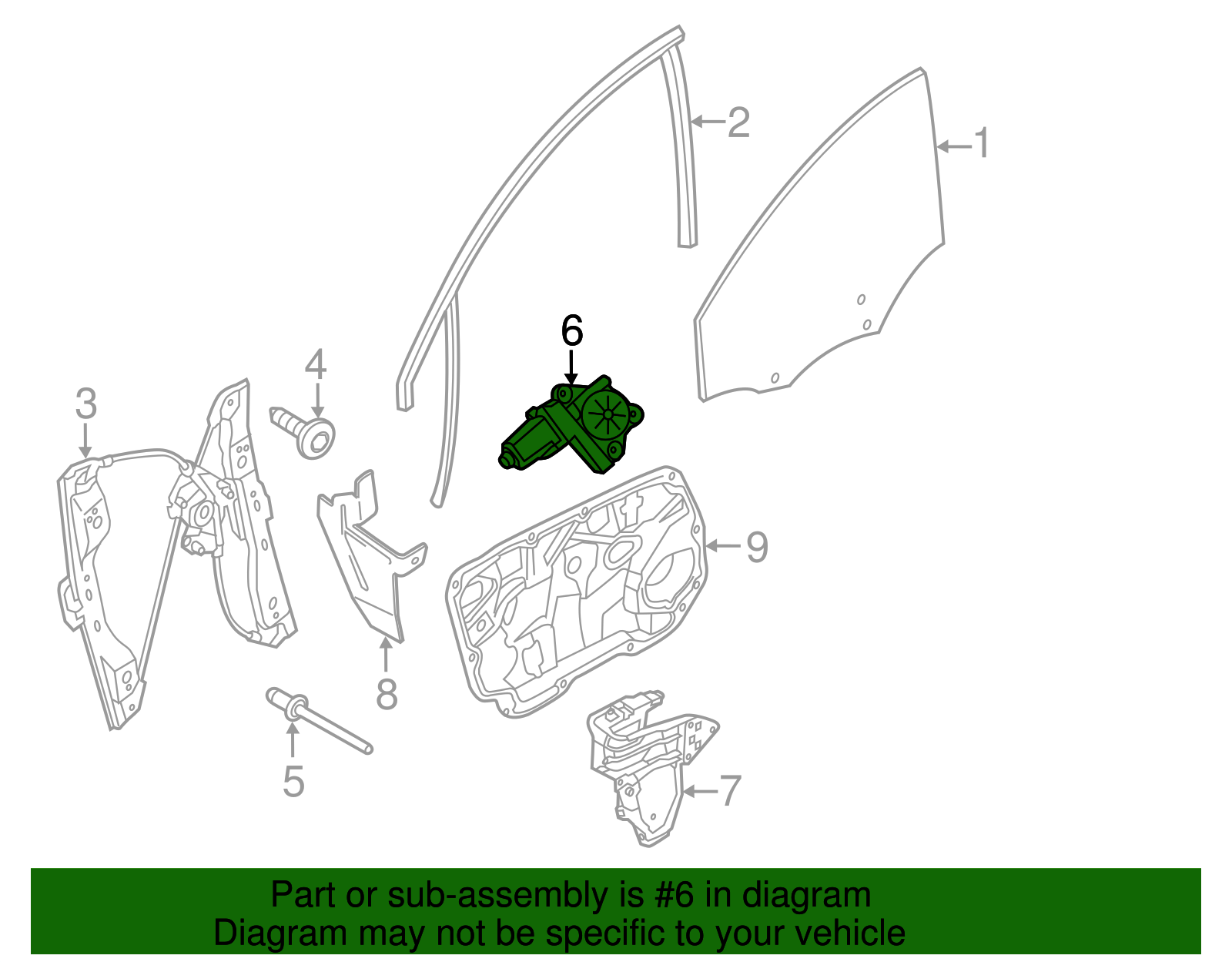 31253062 - Window Motor - 2010-2018 Volvo | Volvo OEM Parts Direct