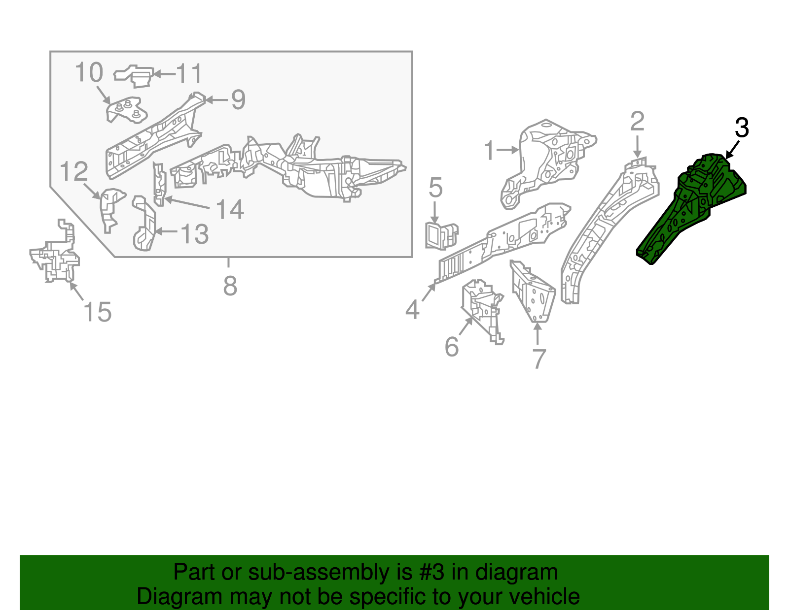 60610-T5R-A00ZZ - Upper Rail 2015-2020 Honda Fit | Honda Parts Online