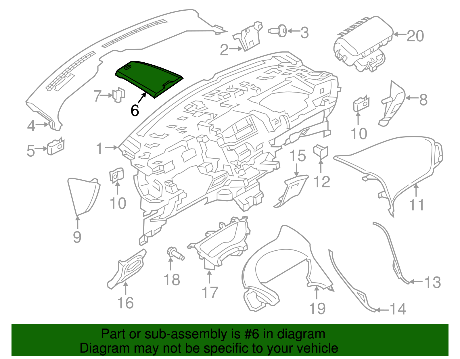 2016-2023 Lincoln Speaker Grille FA1Z-18979-AC | Ford OEM Parts Outlet