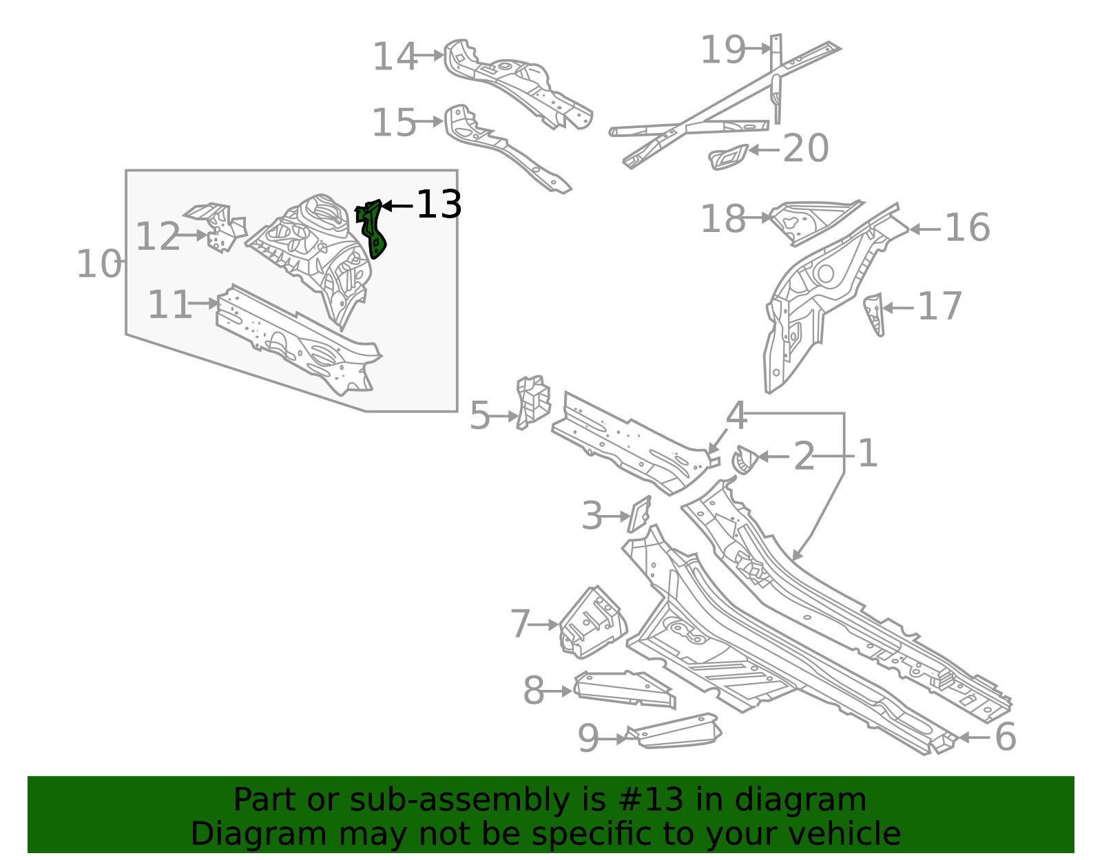 4K0-805-266 - Inner Panel 2019-2023 Audi | Audi OEM Parts Guy
