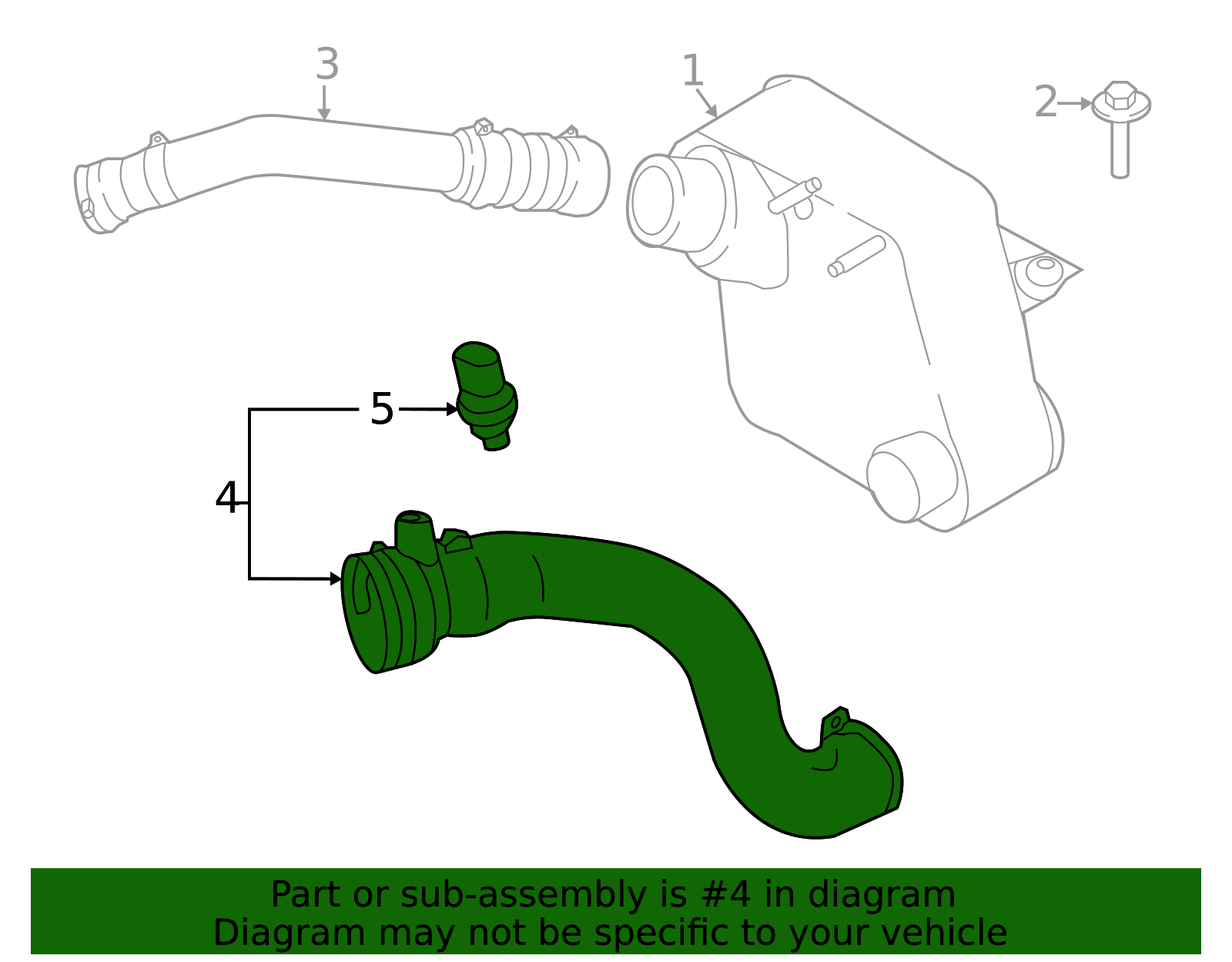 2020-2022 Ford Inter-Cooler Pipe LC3Z-6F073-A | Awesome Parts Ford