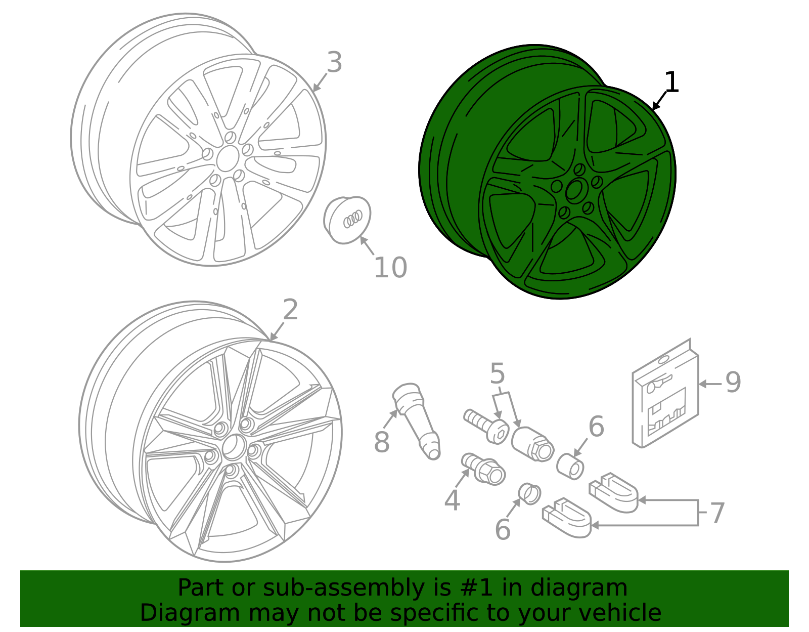 4M0-601-025-AC - Wheel, Alloy 2017-2019 Audi Q7 | Audi OEM Parts Guy