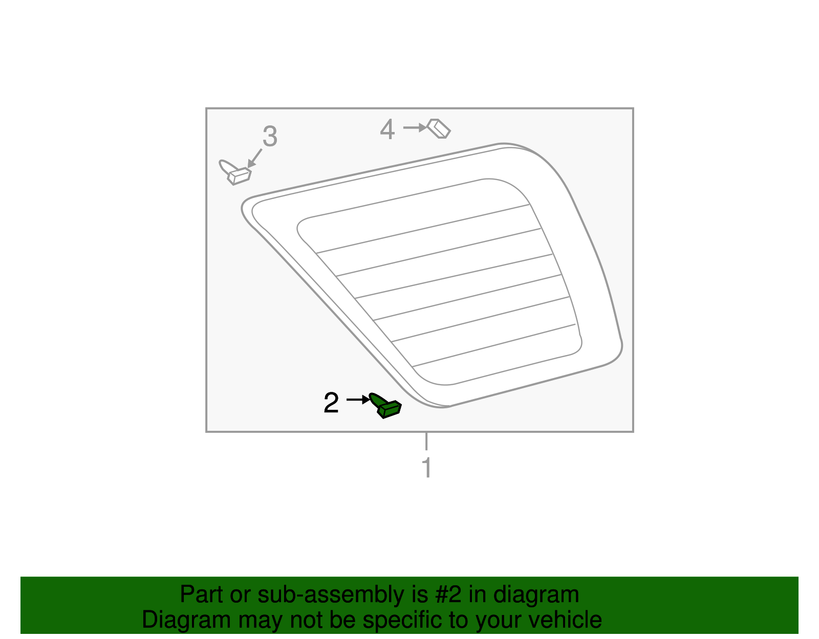 62775-35020 - Quarter Glass Clip 2003-2009 Toyota 4Runner | Longo ...