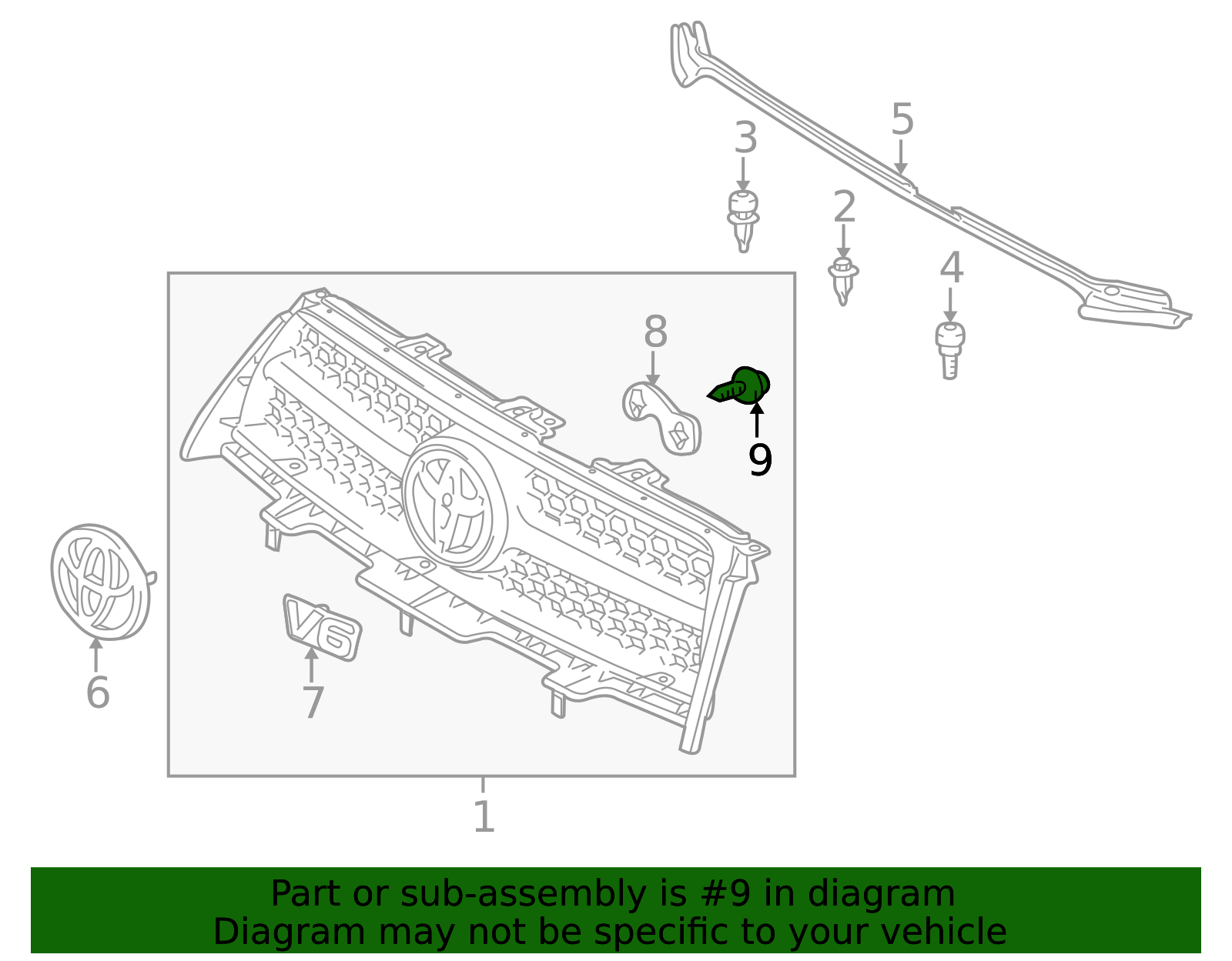 Genuine Official Toyota Nameplate Screw part# 93560-A4018 for 2009-2012 ...