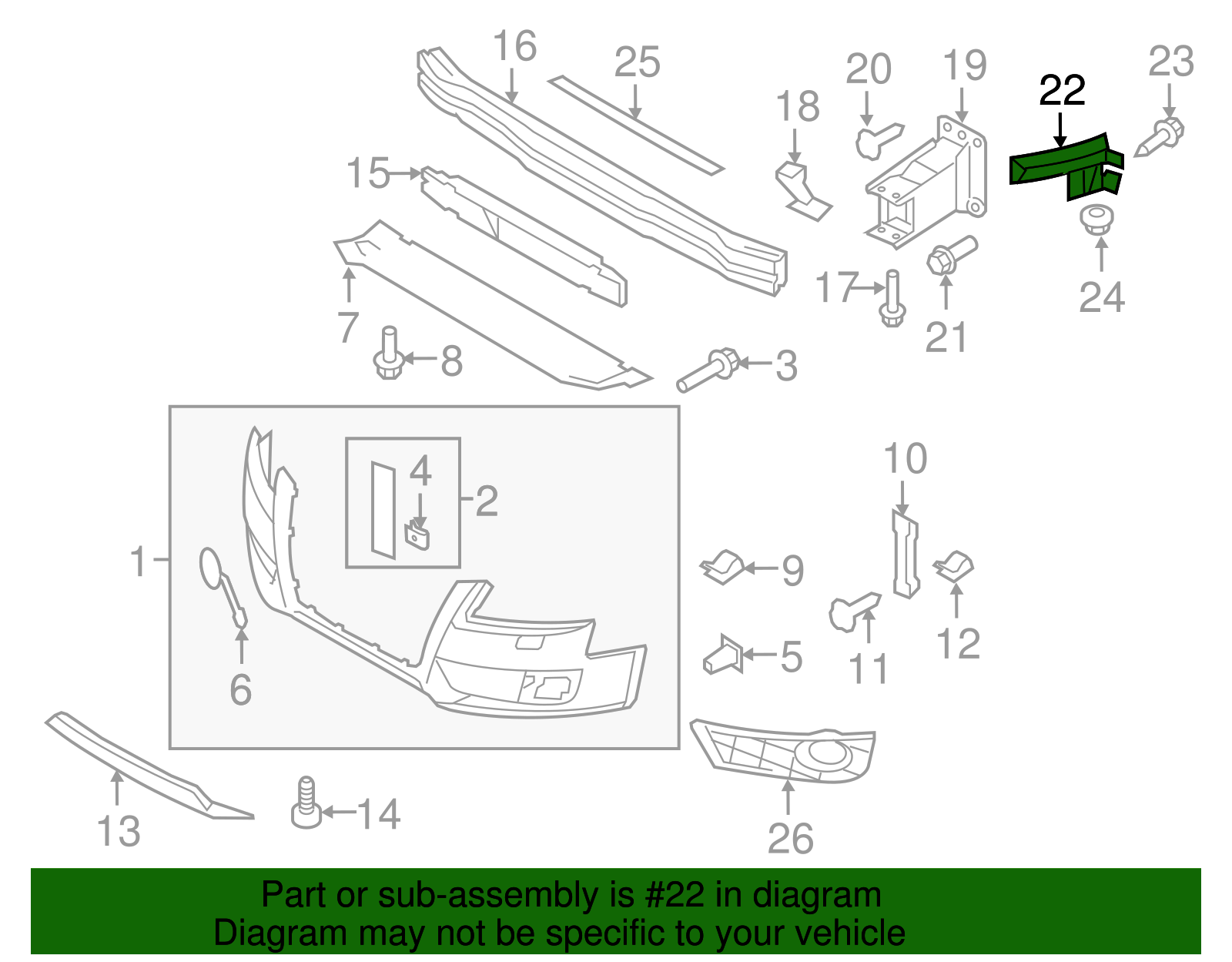 2009-2012 Audi Bumper Guide 8K0-807-284 | OEM Parts Online