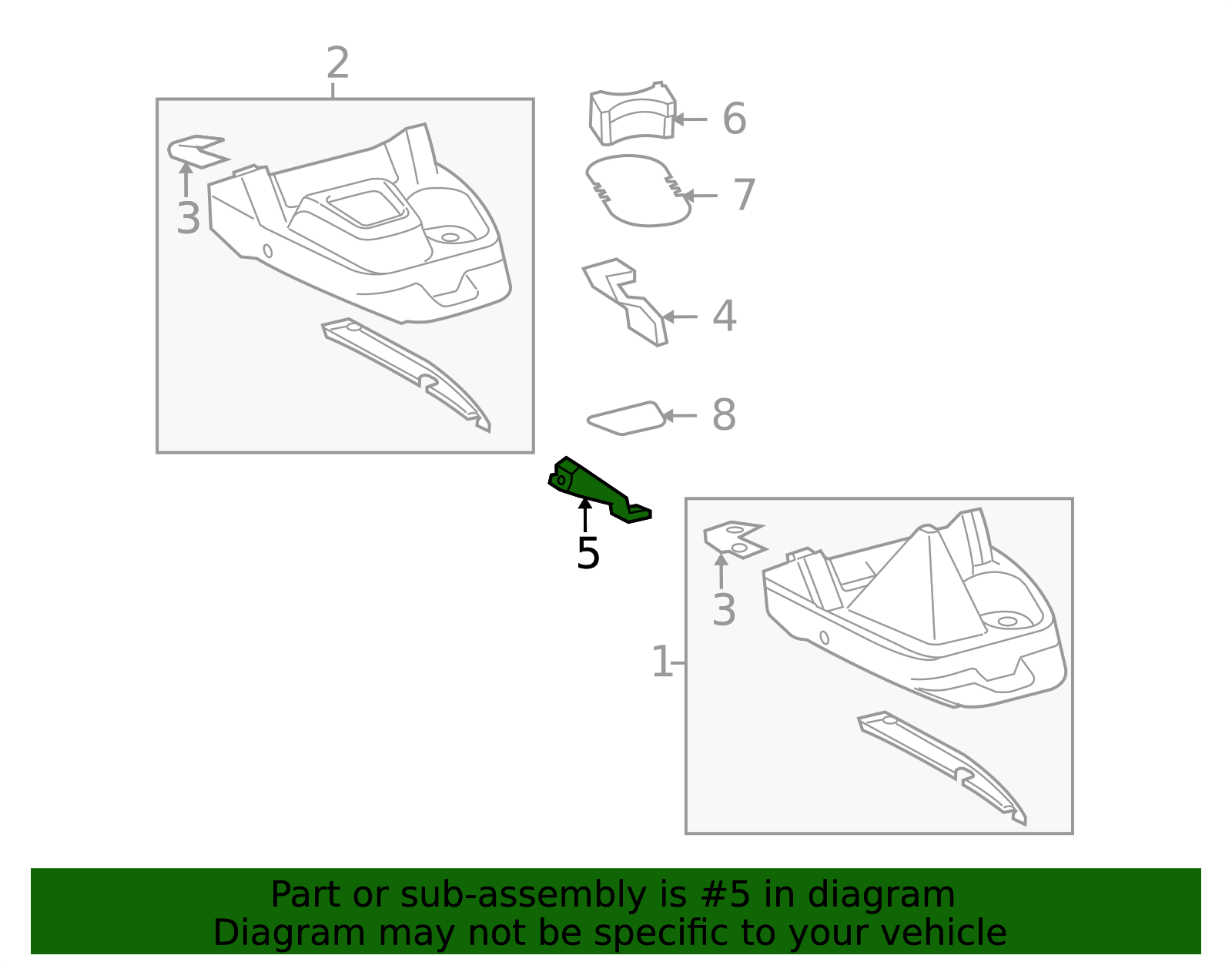 Genuine Official Toyota Console Mount Bracket part# 58995-04010 for ...