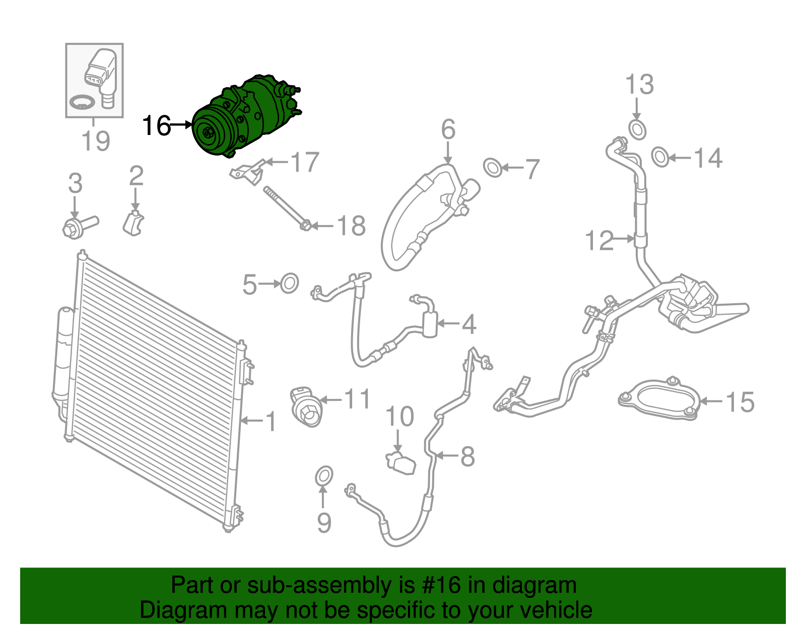 Genuine Compressor for 2017-2020 Land Rover Discovery | Land Rover Part ...
