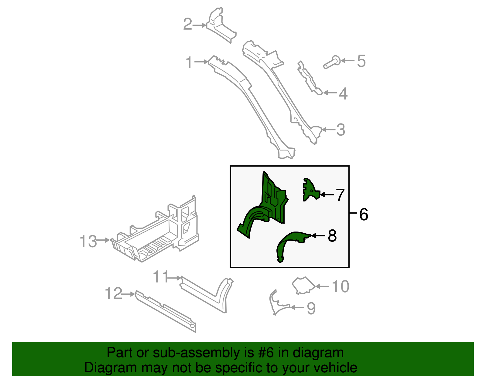 2015-2024 Ford OEM NEW 2015-2019 Ford Transit Right Lower Reinforced ...