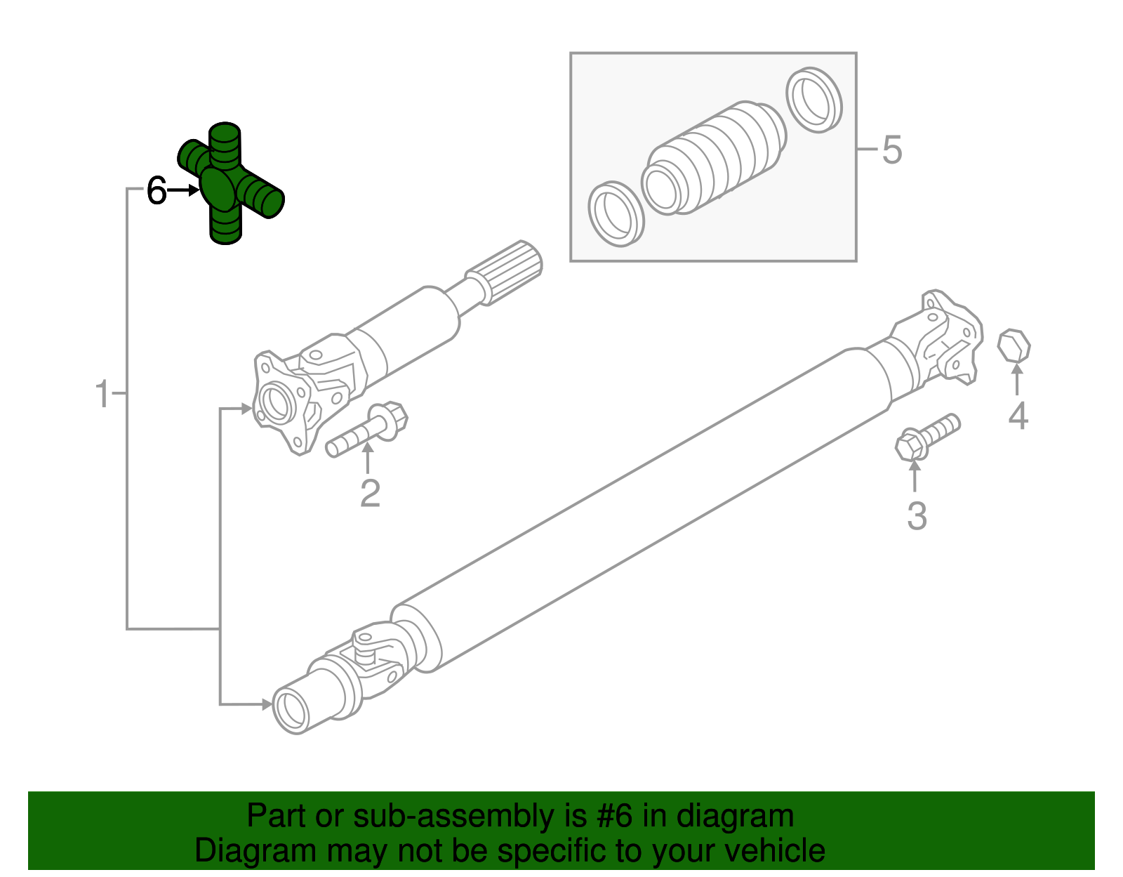 2016-2025 Nissan Universal Joint 37125-EB70A | OEM Parts Online