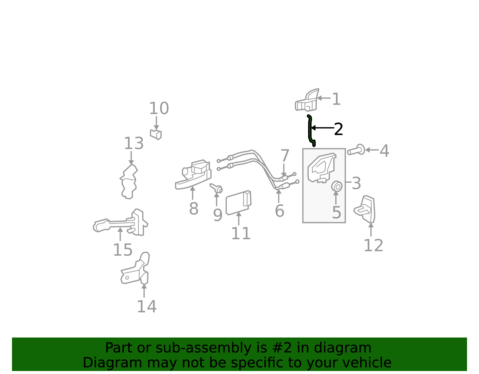 2007-2021 Toyota Tundra Lock Rod 69331-0C010 | MotorMotor