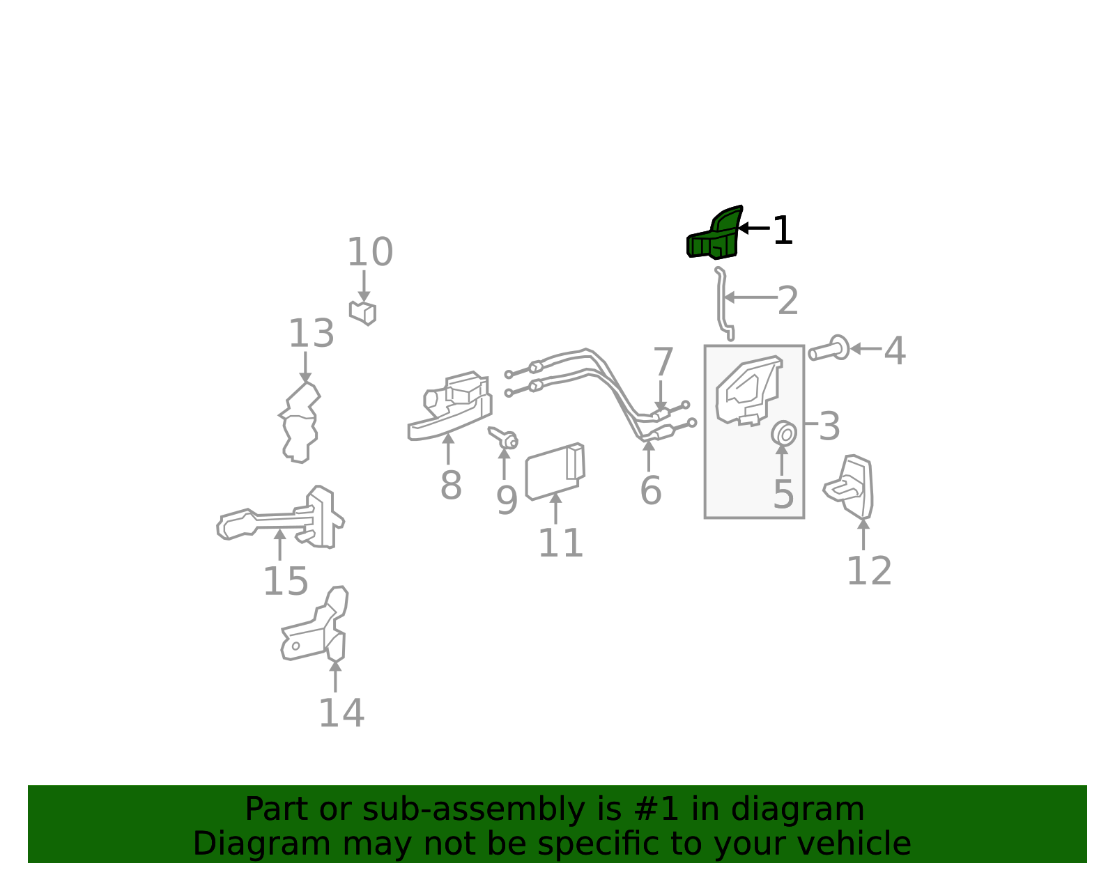 2011-2021 Toyota Tundra 2011-2021 Toyota Tundra - Handle, Outside 69240 ...