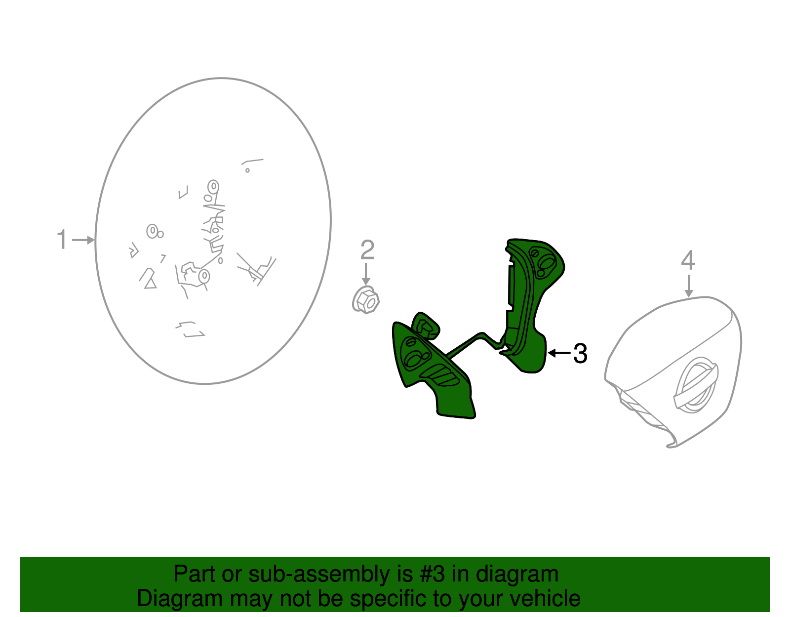 2013-2019 Nissan Switch Assembly 25550-3RA5A | Scott Evans Nissan Parts