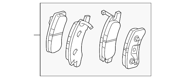 410A1W010P - Brake Pads 2021-2024 Mitsubishi | Mitsubishi Direct Parts