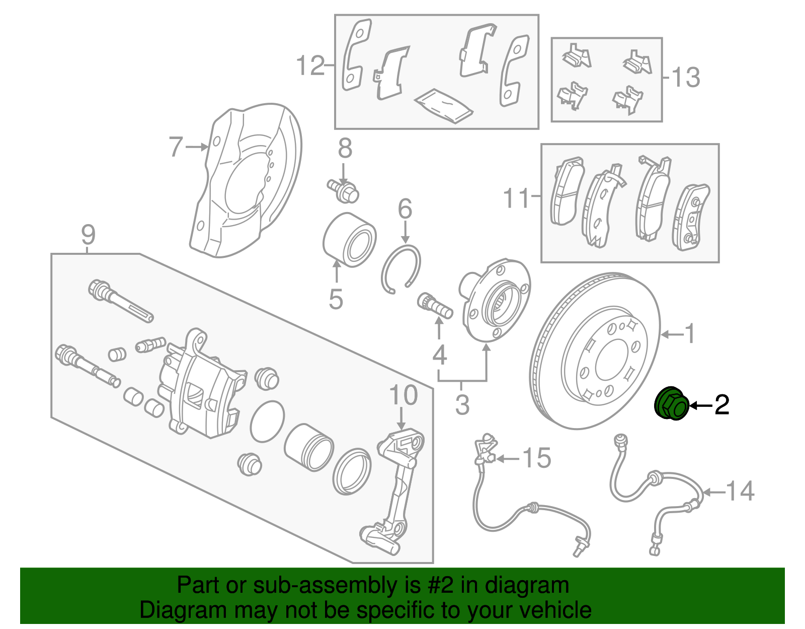 MB515403 - Axle Nut 1989-2025 Mitsubishi | Mitsubishi Direct Parts