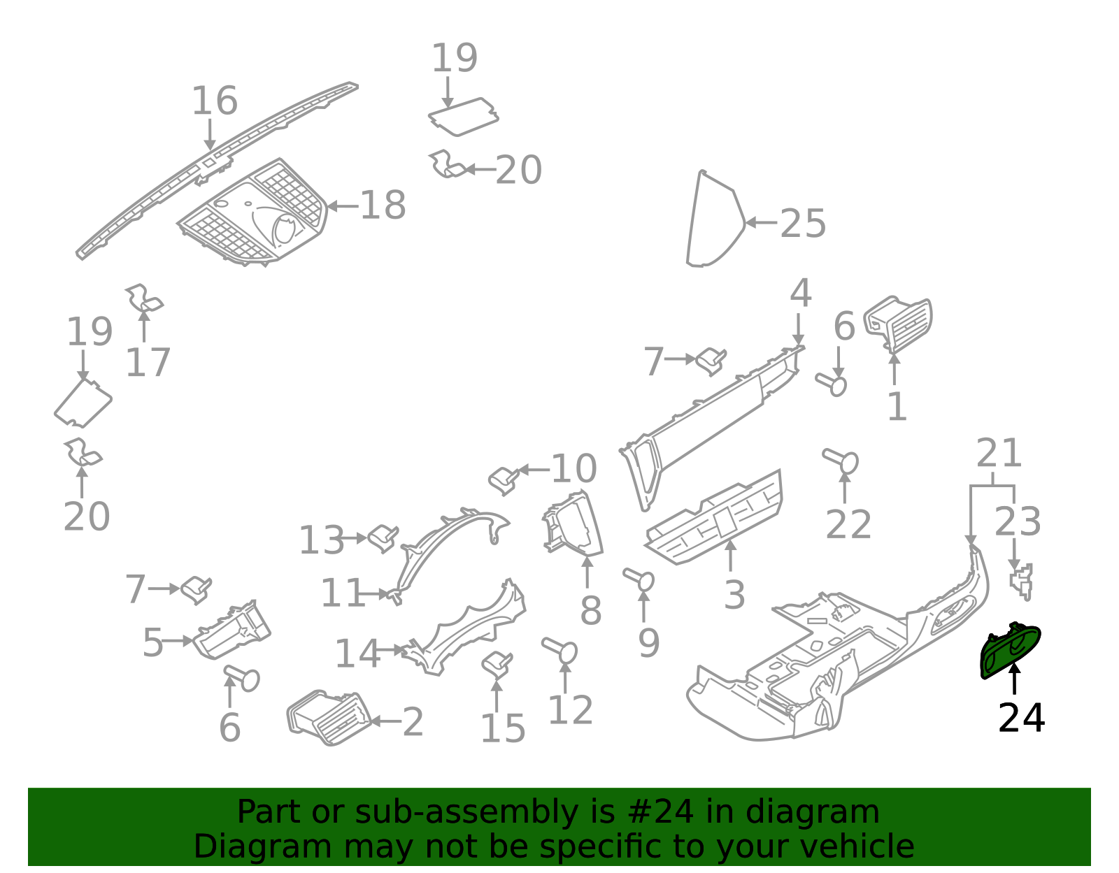 Porsche Instrument Panel Bezel - Dashboard Frame Trim - Part #95B-857 ...