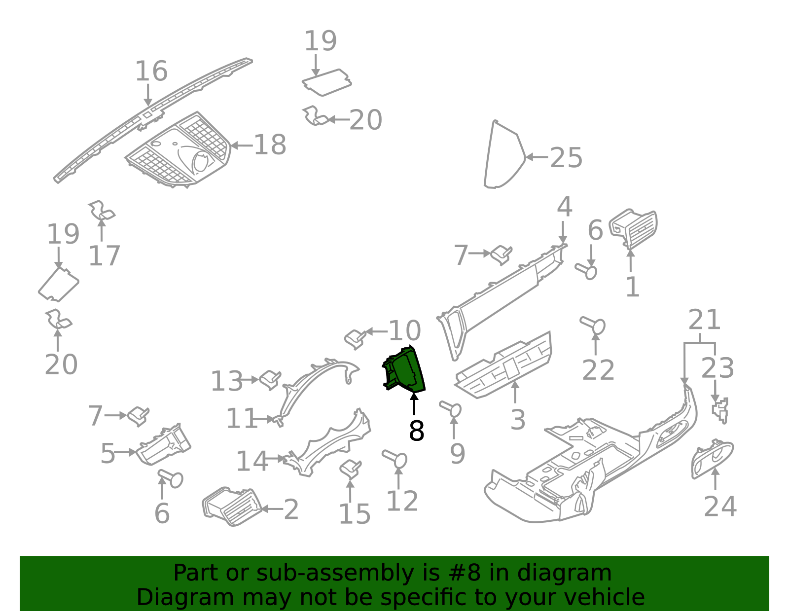 Porsche Instrument Panel Bezel - Dashboard Frame Trim - Part #95B-854 ...