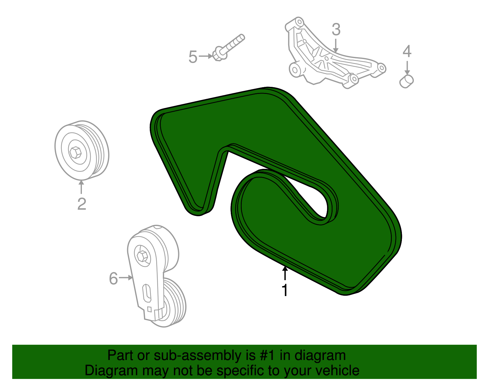 2010-2013 Land Rover | Serpentine Belt | LR190101 | Express Land Rover ...