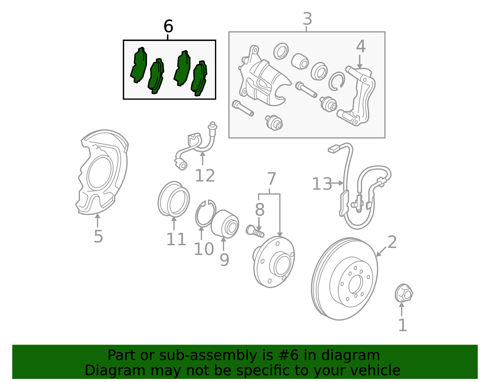 04465-0T010 - Brake Pads Front Longo Toyota Parts