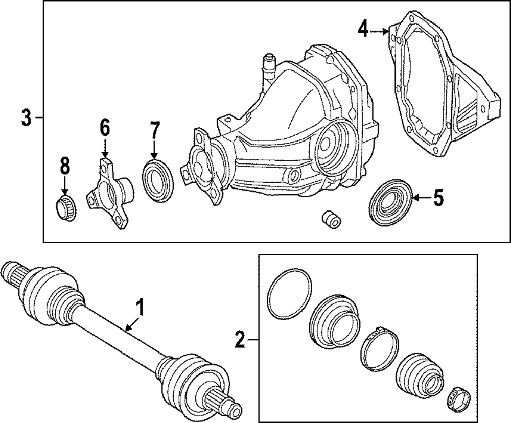 206-350-12-13 - Mercedes-Benz Axle Assembly 2024 Mercedes-Benz C 300 ...
