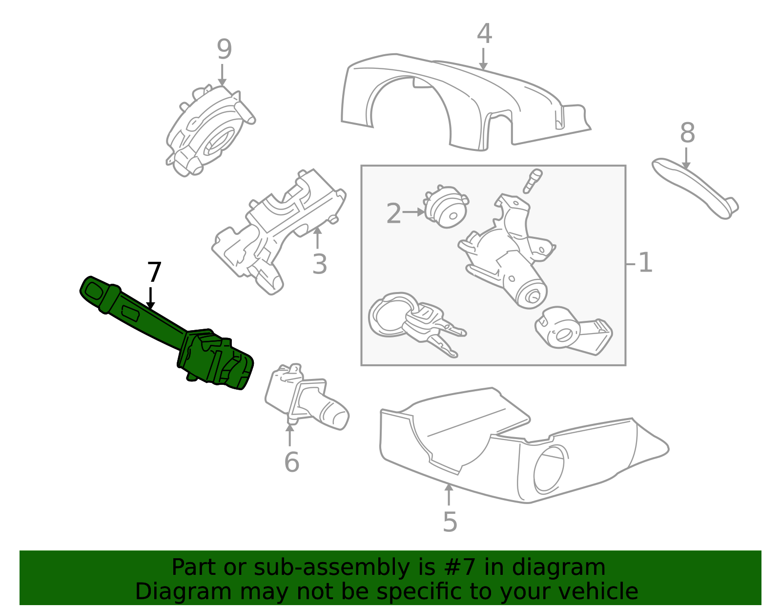 2005-2007 Volvo Signal Switch 31268566 | TascaParts.com
