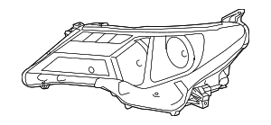 2013-2015 Toyota RAV4 Headlamp Assembly - PASSENGER SIDE 81130-42592 ...