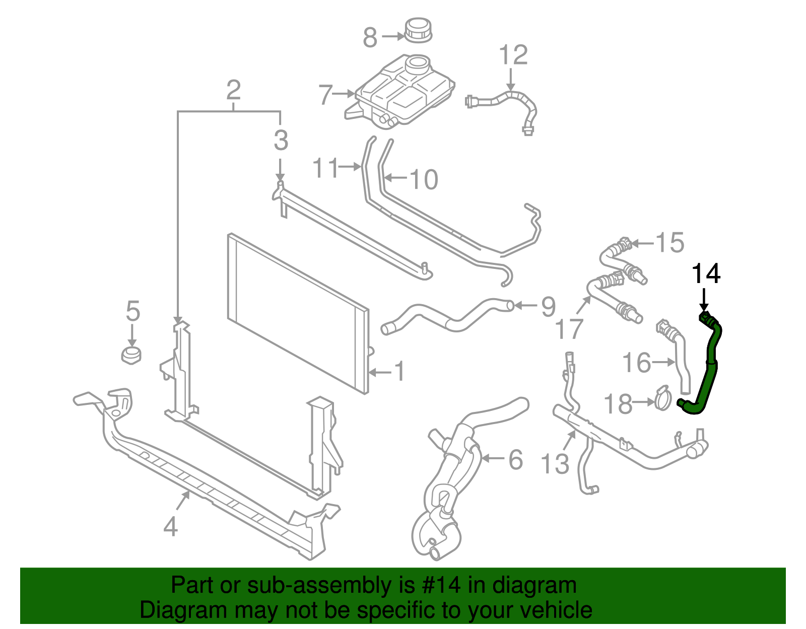 2004-2013 Volvo Heater Hose 30636951 | NewAutoParts.com
