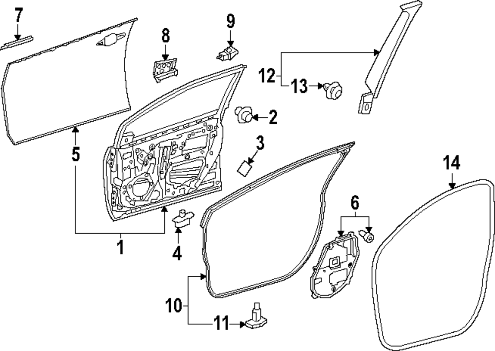 2023-2024 Toyota Body Weather-Strip 62311-47060 | Toyota Parts Center
