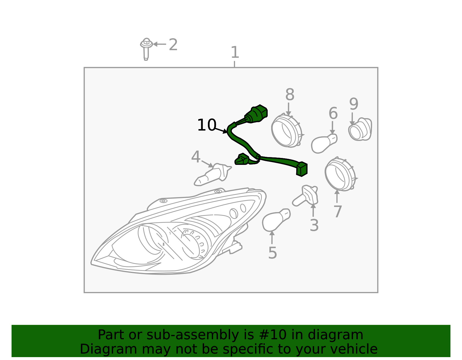 92150-2H010 - High-Quality Headlight Wiring Harness for 2009-2012 ...