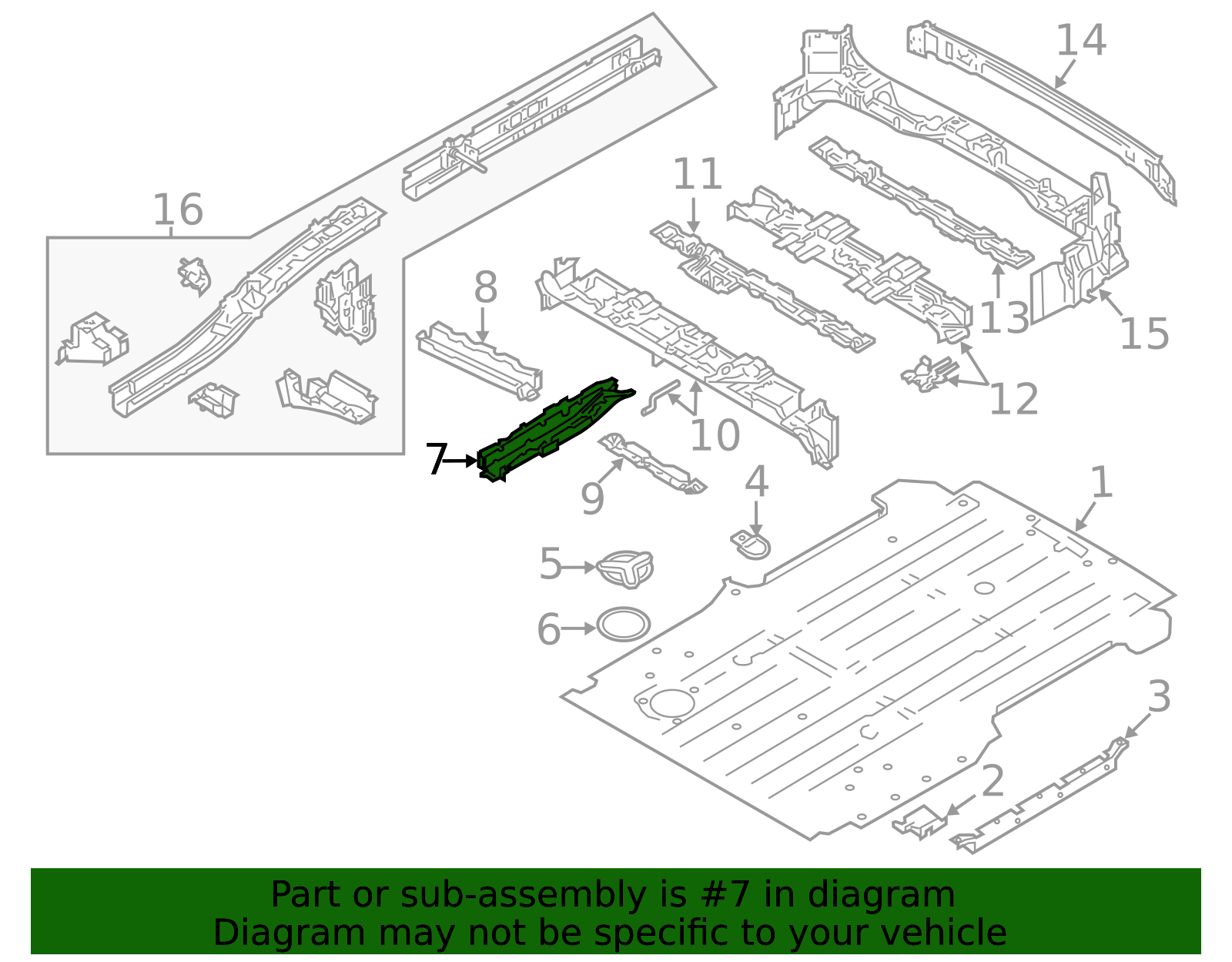 2013-2021 Nissan NV200 Center Reinforced G4566-3LMMC | My Nissan Part
