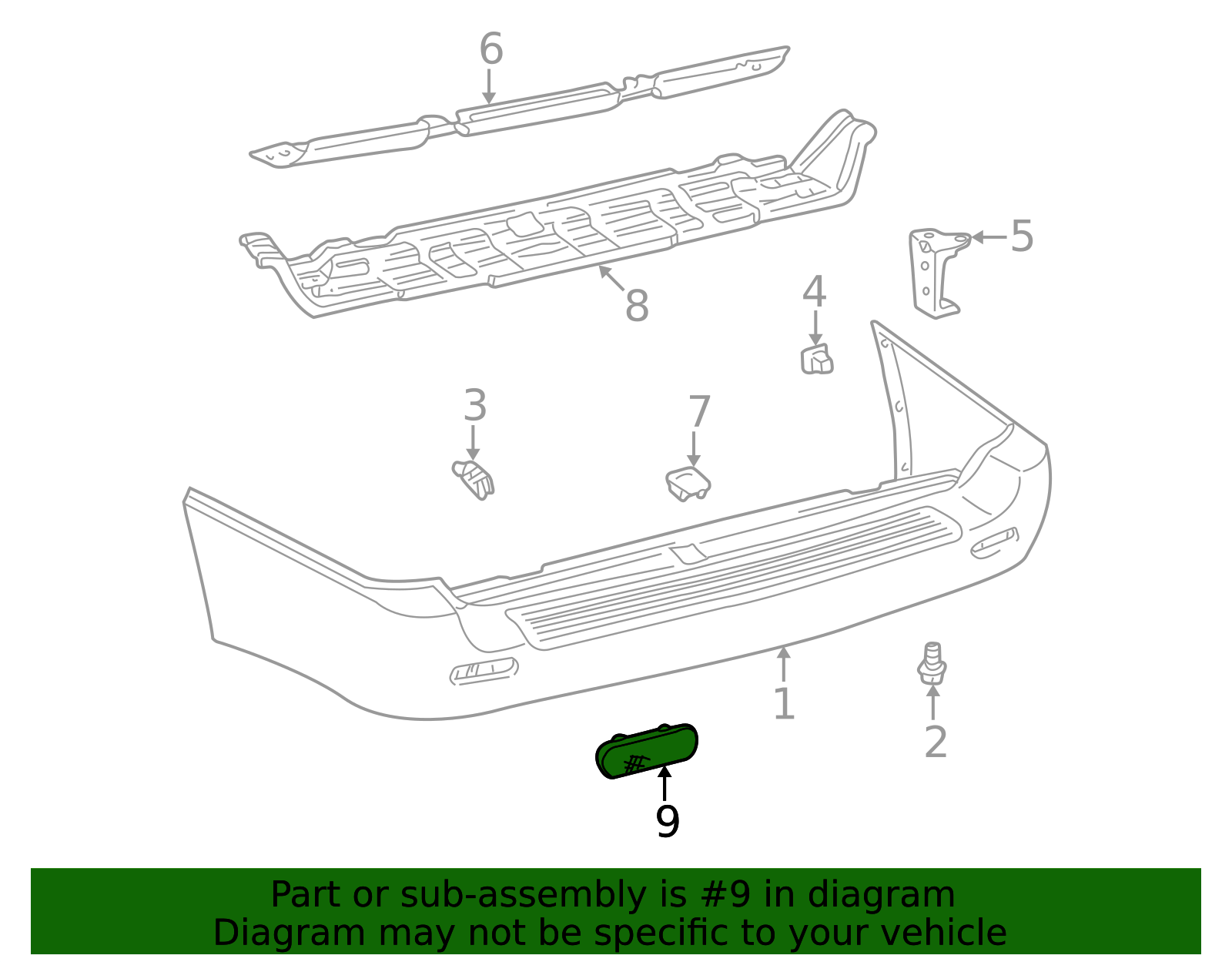 81920-60051 - 1998-2007 Lexus LX470 - Reflector | My L Parts