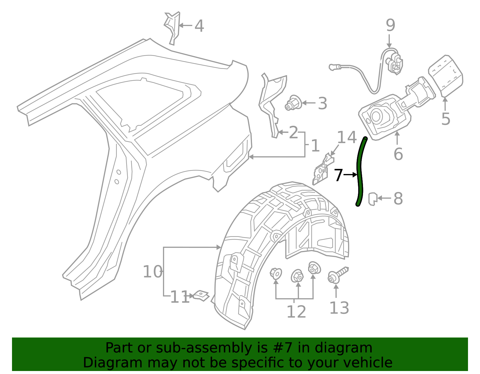 2016-2025 Audi Drain Hose 8S0-809-937-B | Audi OEM Parts Online