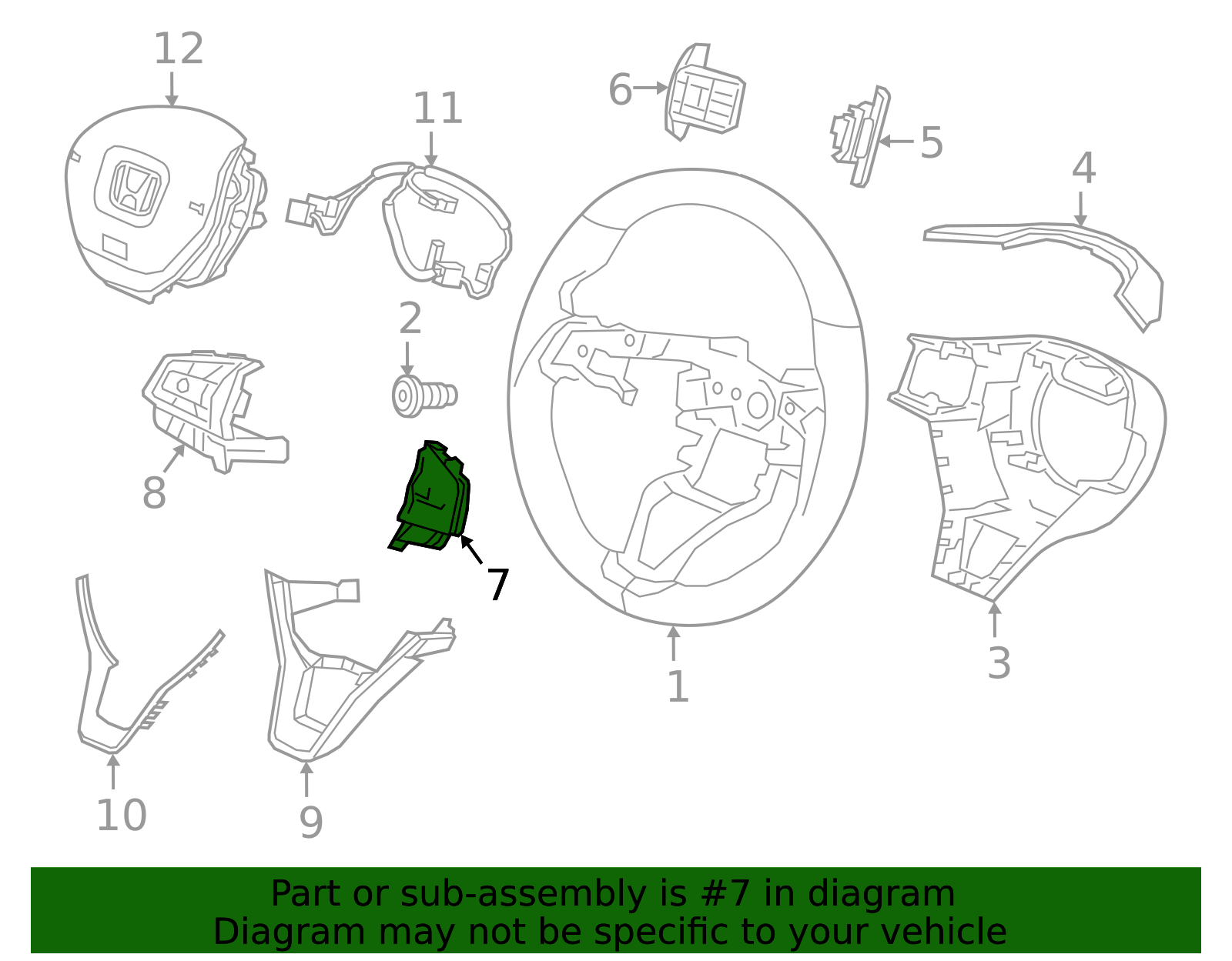 36770-TVA-A21 - Switch Assembly Cruise & Acc & Lkas & Hud - 2018-2020 ...