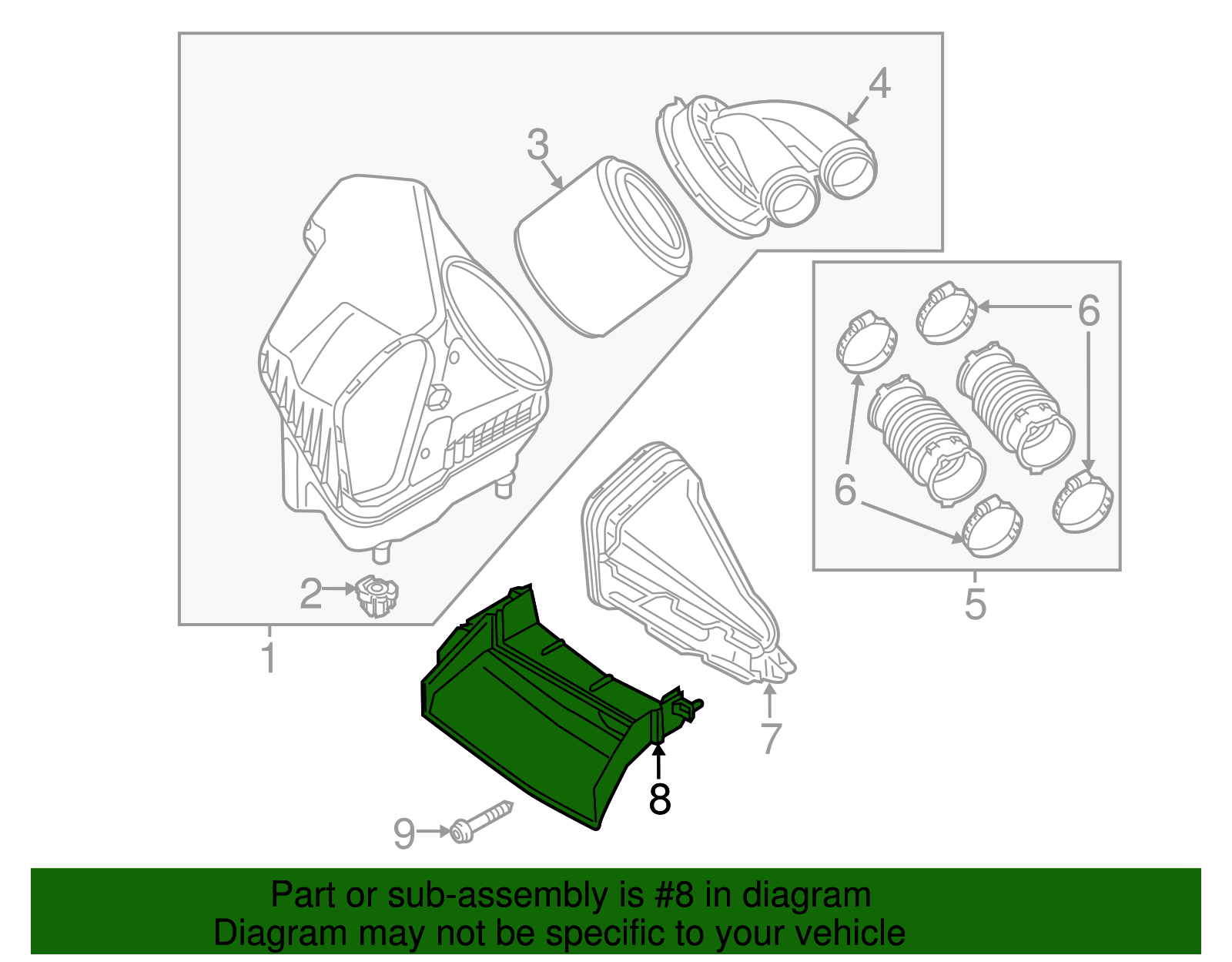 4G0-129-618-E - Inlet Connector 2013-2018 Audi | Audi OEM Parts Guy